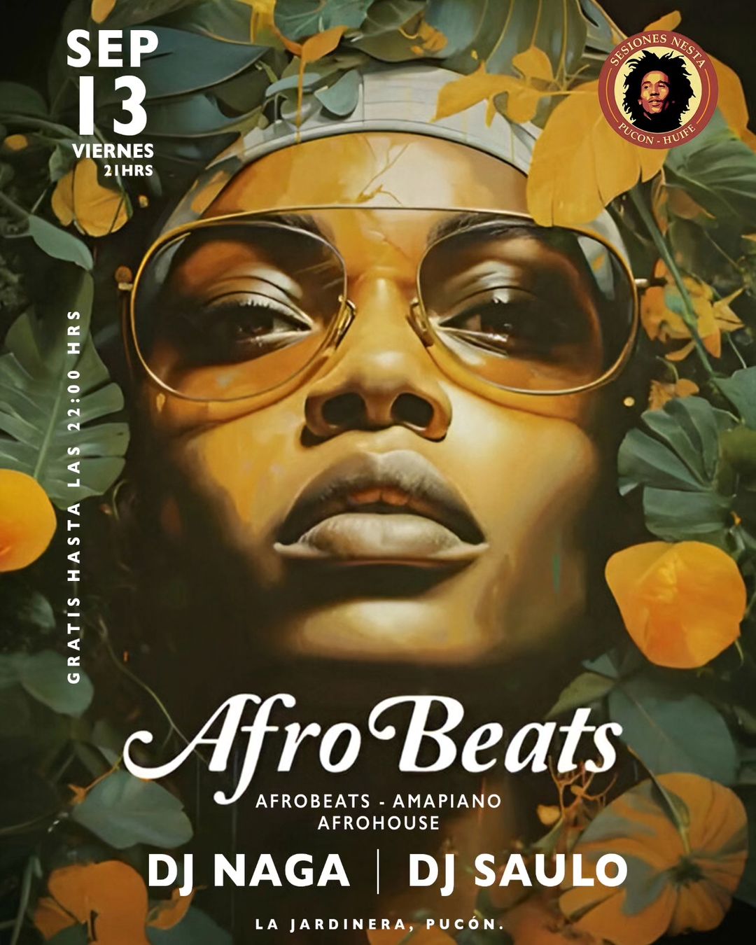 Fiesta Afro Beats – La Jardinera Pucón – El Trancura
